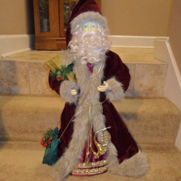 Holiday | Vintage 27 Santa Claus Christmas Tree Topper Table Decor ...